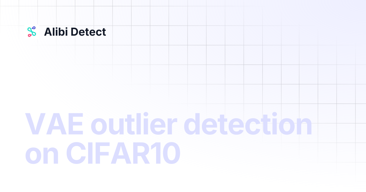VAE outlier detection on CIFAR10 | Alibi Detect